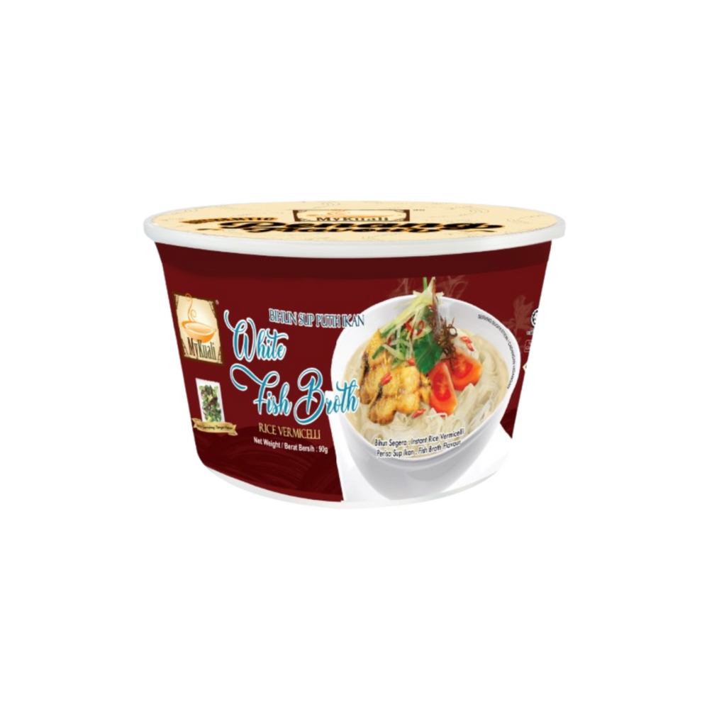 Mykuali Penang White Fish Broth Rice Vermicelli Cup Bowl – Pasar Mart UK